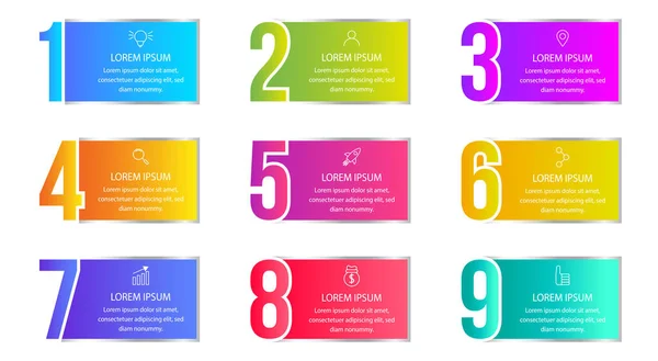 Number infographic Vector Art Stock Images | Depositphotos