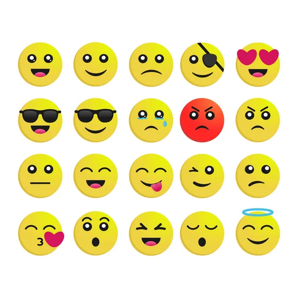 Set Line Art Emoticons Emoji Icons Yellow Smile Icons Vector Stock ...