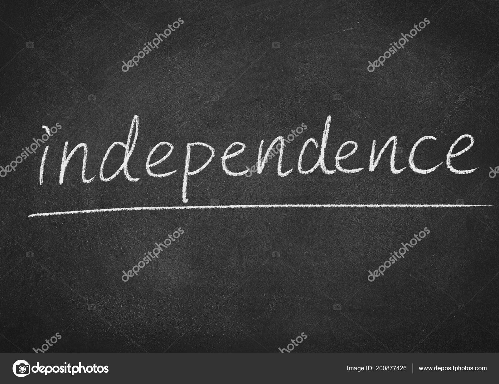Independence Concept Word Blackboard Background — Stock Photo © sean824 ...