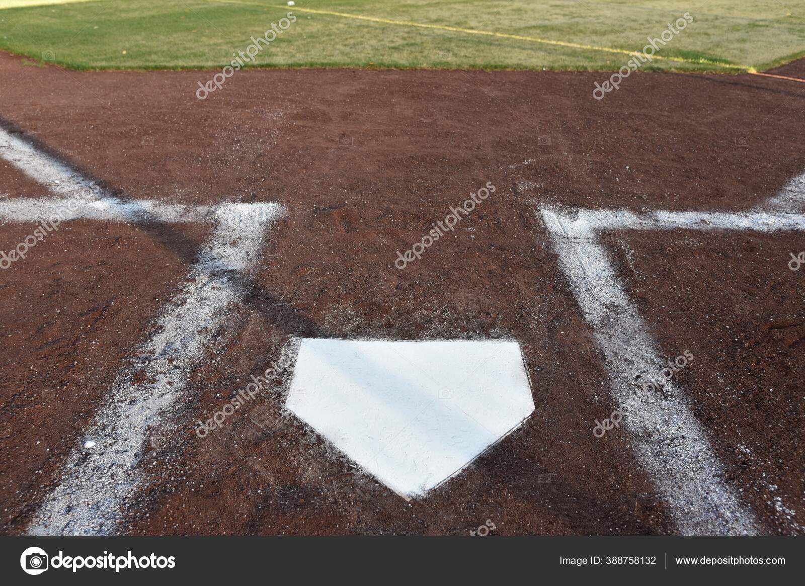 Baseball Field Home Plate View