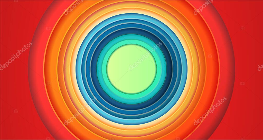 C rculos coloridos Tunes fondo de dibujos animados 2024