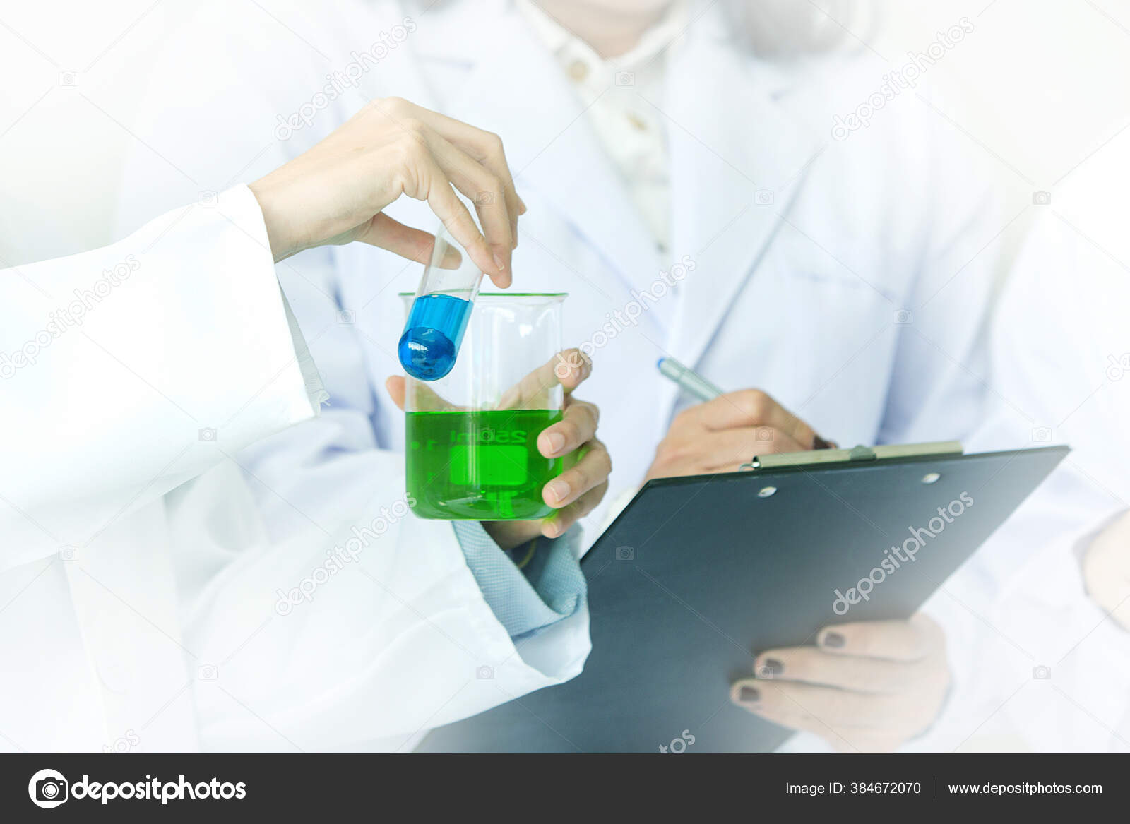 Sciene Test Chemist Scientific Testing Quarity Group Scientist Working ...