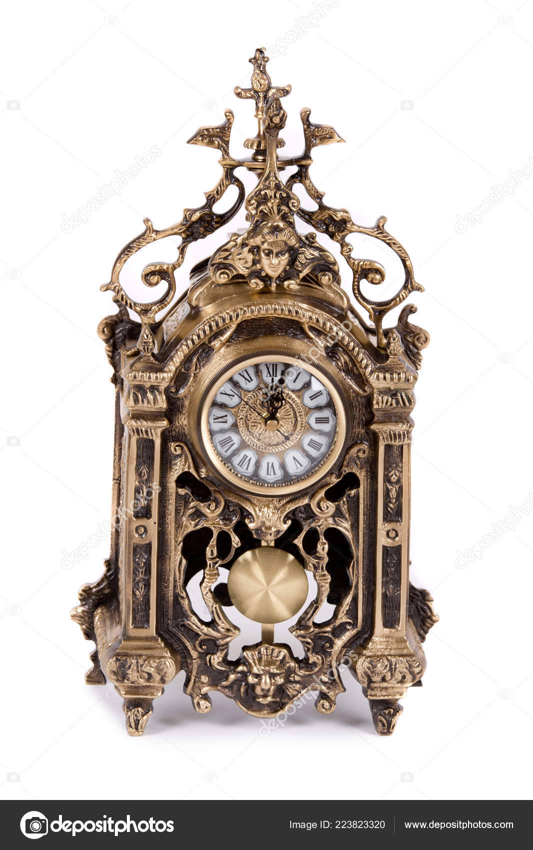 Vintage Watch White Background Stock Photo by ©Guard 223823320