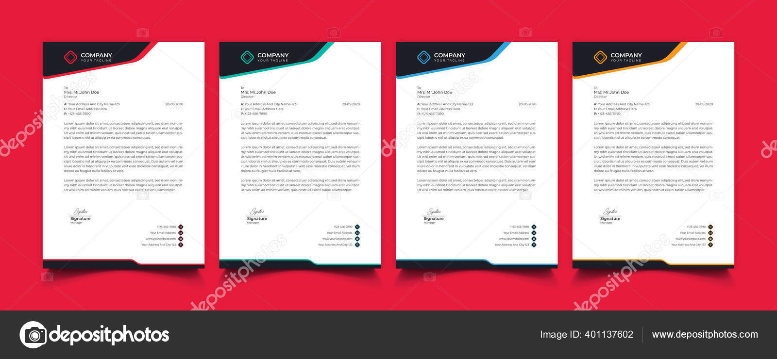 Business Letterhead Mall Design Professional Letterhead Design ...