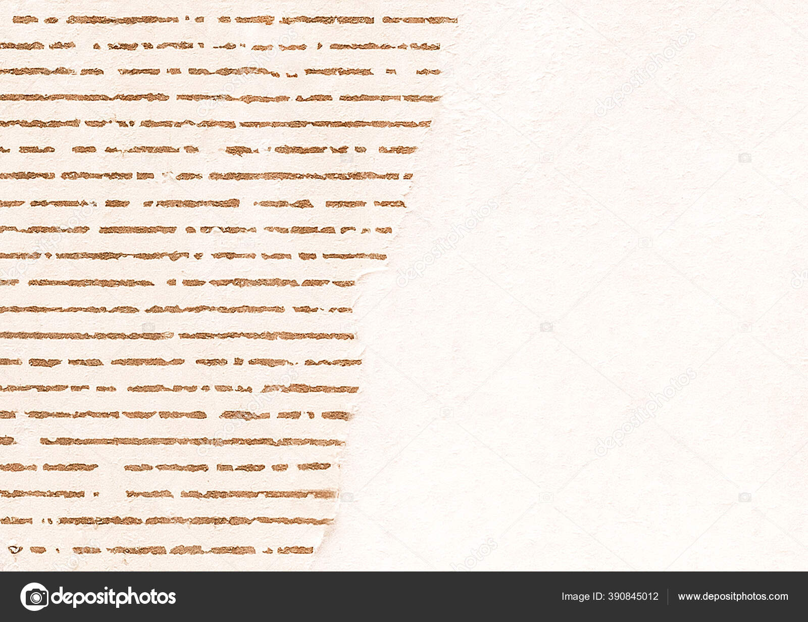 Parchment Piece Beige Paper Lines Text White Copy Space Background ...