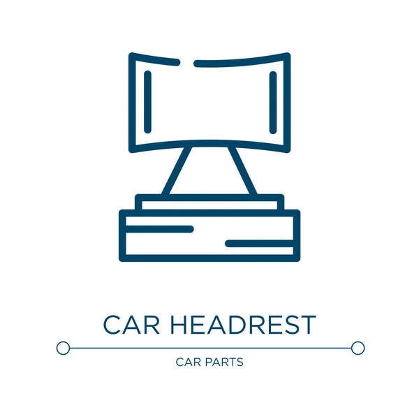 Car Exhaust Icon Linear Vector Illustration Car Parts Collection ...