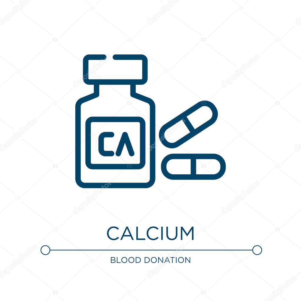 Icono de calcio. Ilustraci n lineal de vectores de la colecci n de ...