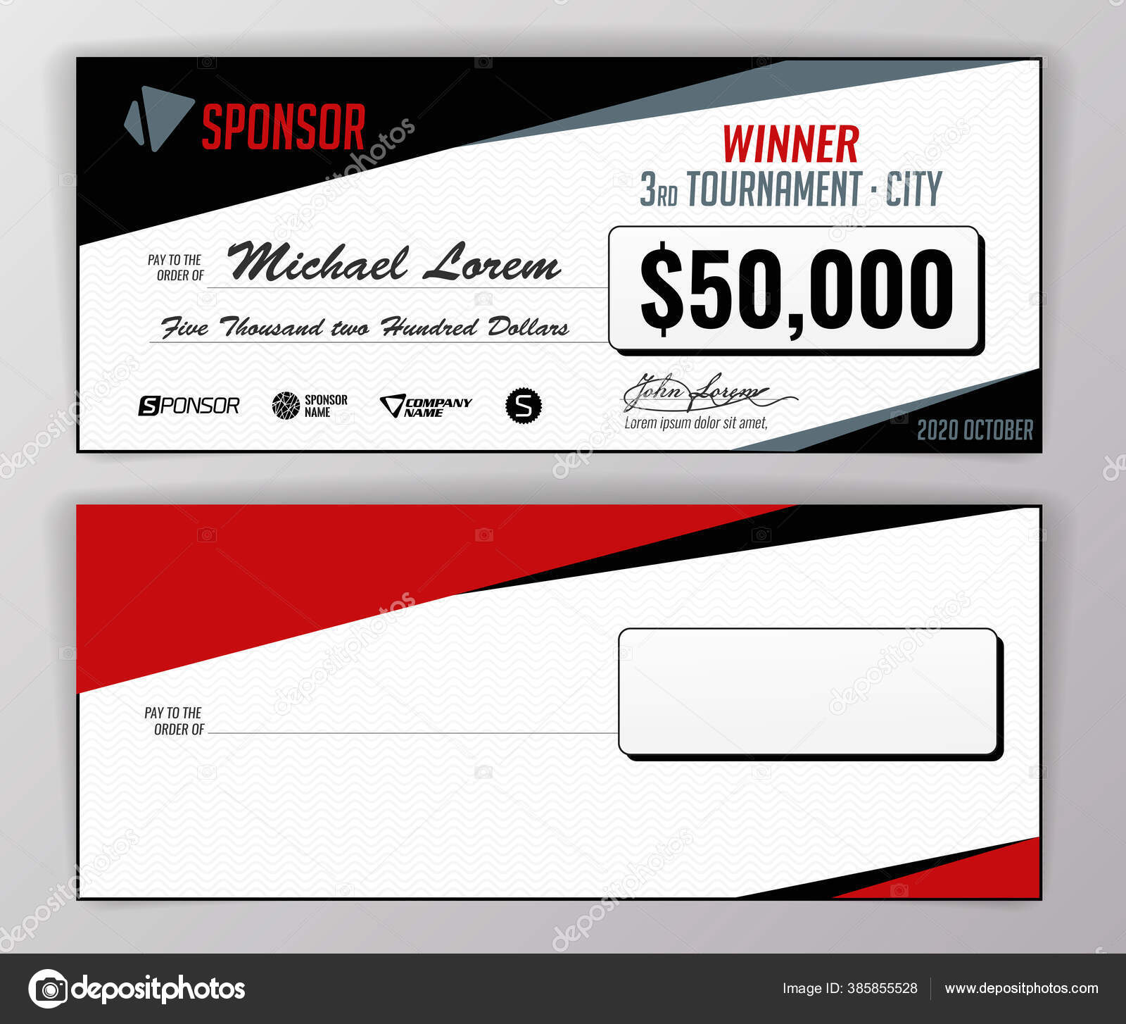 Template Event Winning Check Geometric Background Vector Stock Vector ...