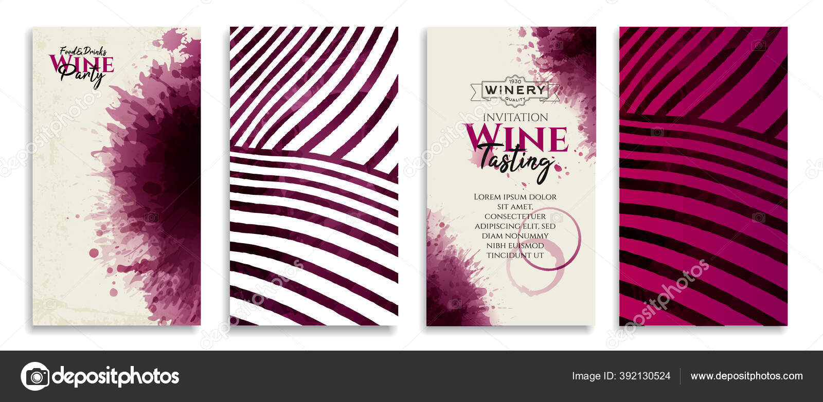 Templates Wine Backgrounds Red Wine Stains Texture Vineyard Rows ...