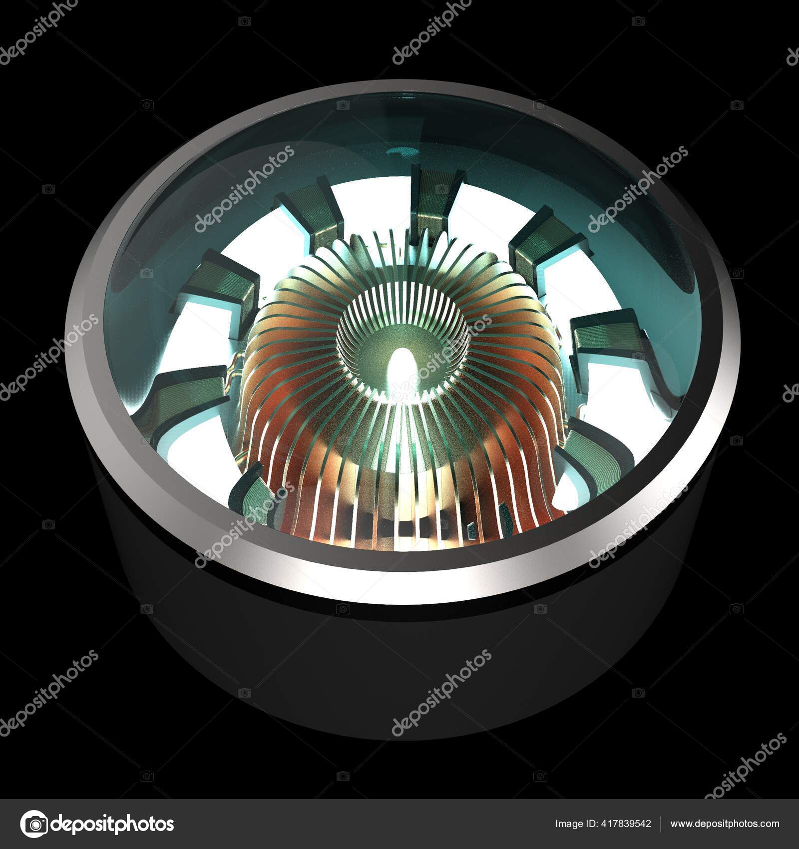 Reactor cold nuclear fusion black — Stock Photo © ilyukov #417839542