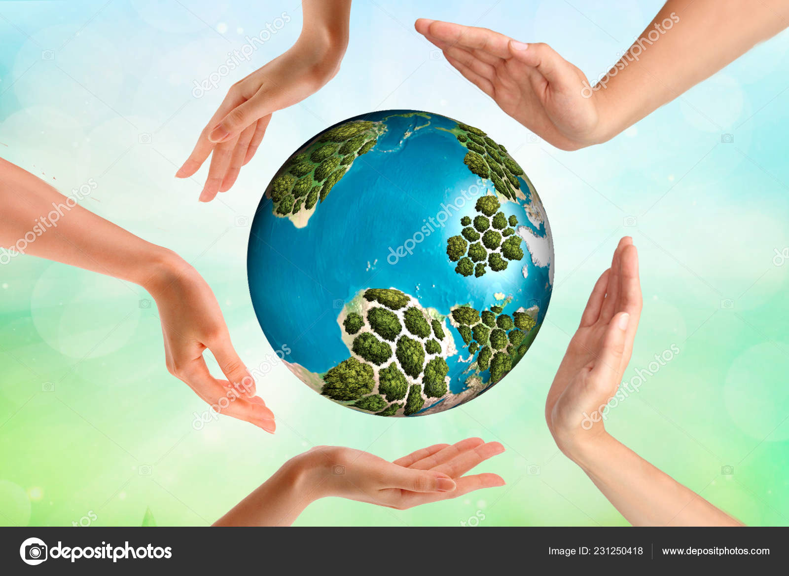 Unity Hands Earth