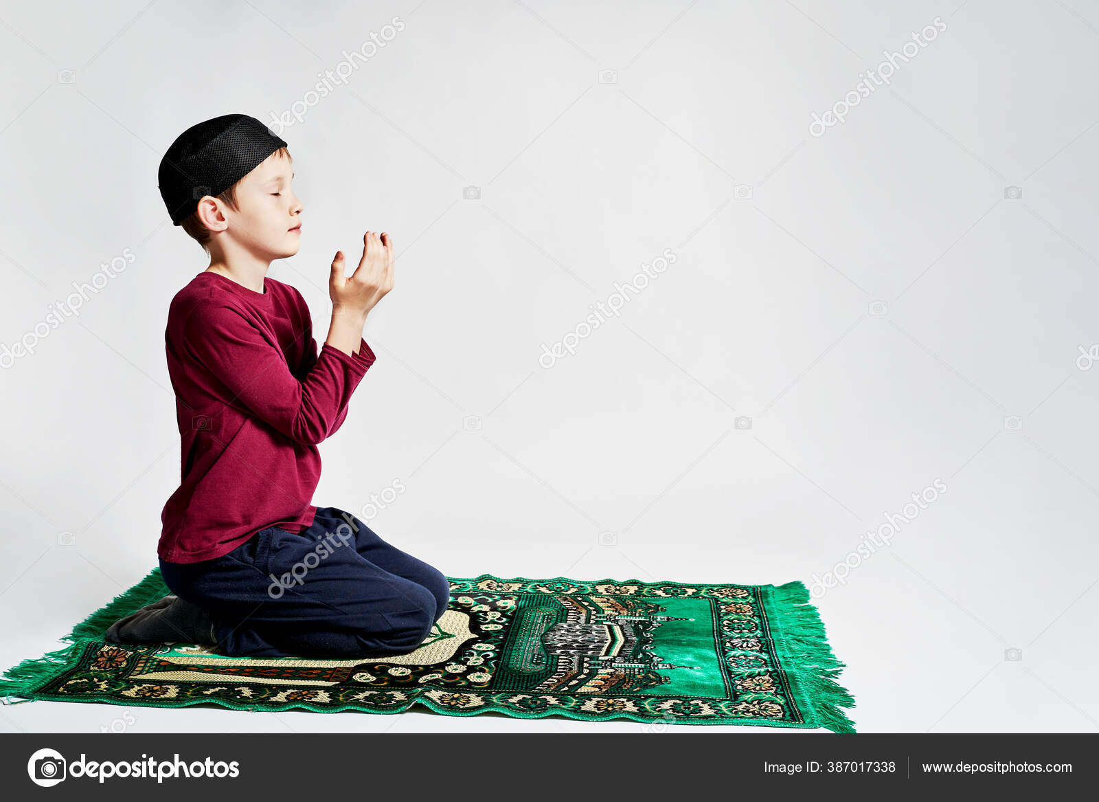 Muslim Boy Praying
