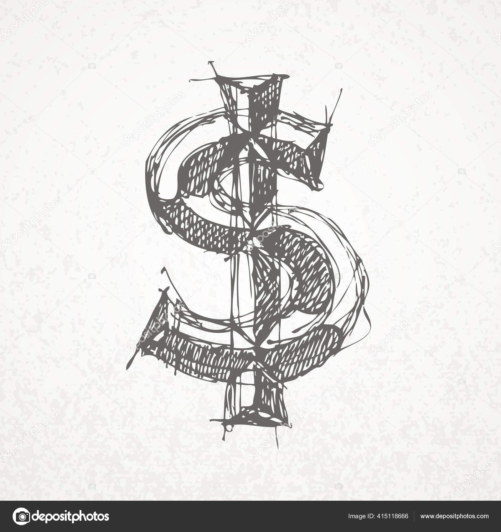 Dollar Sign Sketch