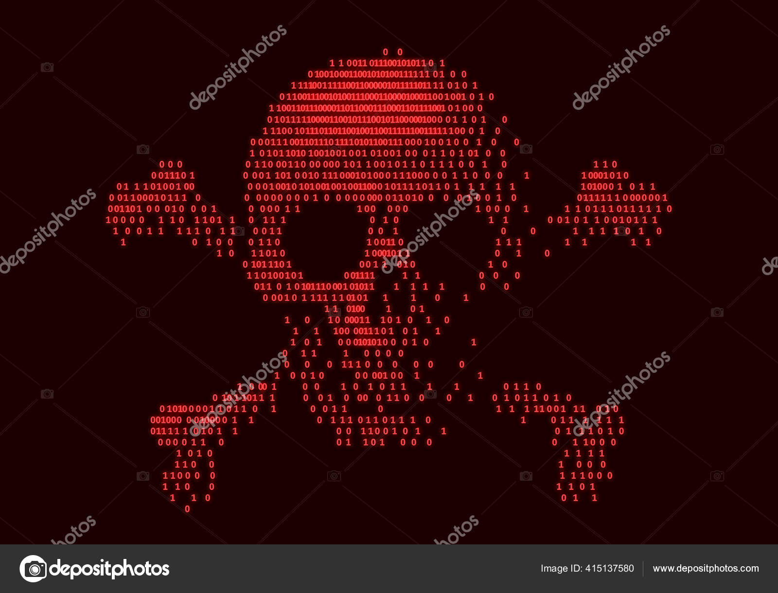 Digital Skull Crossbones Binary Code Eps8 Rgb Global Colors Stock ... Digital Skull Crossbones Binary Code Eps8 Rgb Global Colors Stock ...