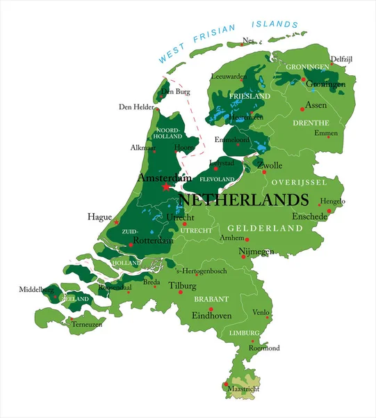 Netherlands islands Vector Art Stock Images | Depositphotos