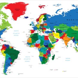 Flat world map Stock Photos, Royalty Free Flat world map Images ...
