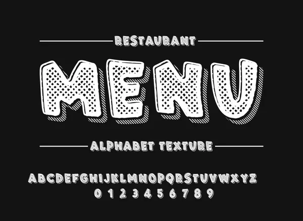 Menu font imágenes de stock de arte vectorial | Depositphotos