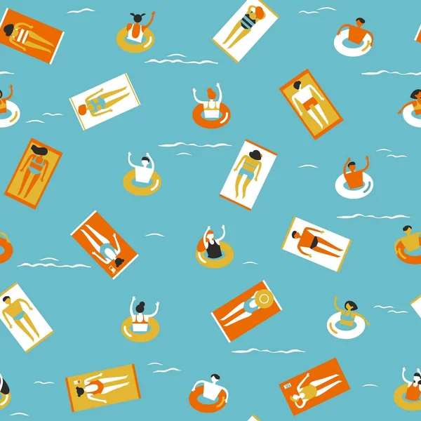 ᐈ Beach body cartoon stock images, Royalty Free bathers vectors ...