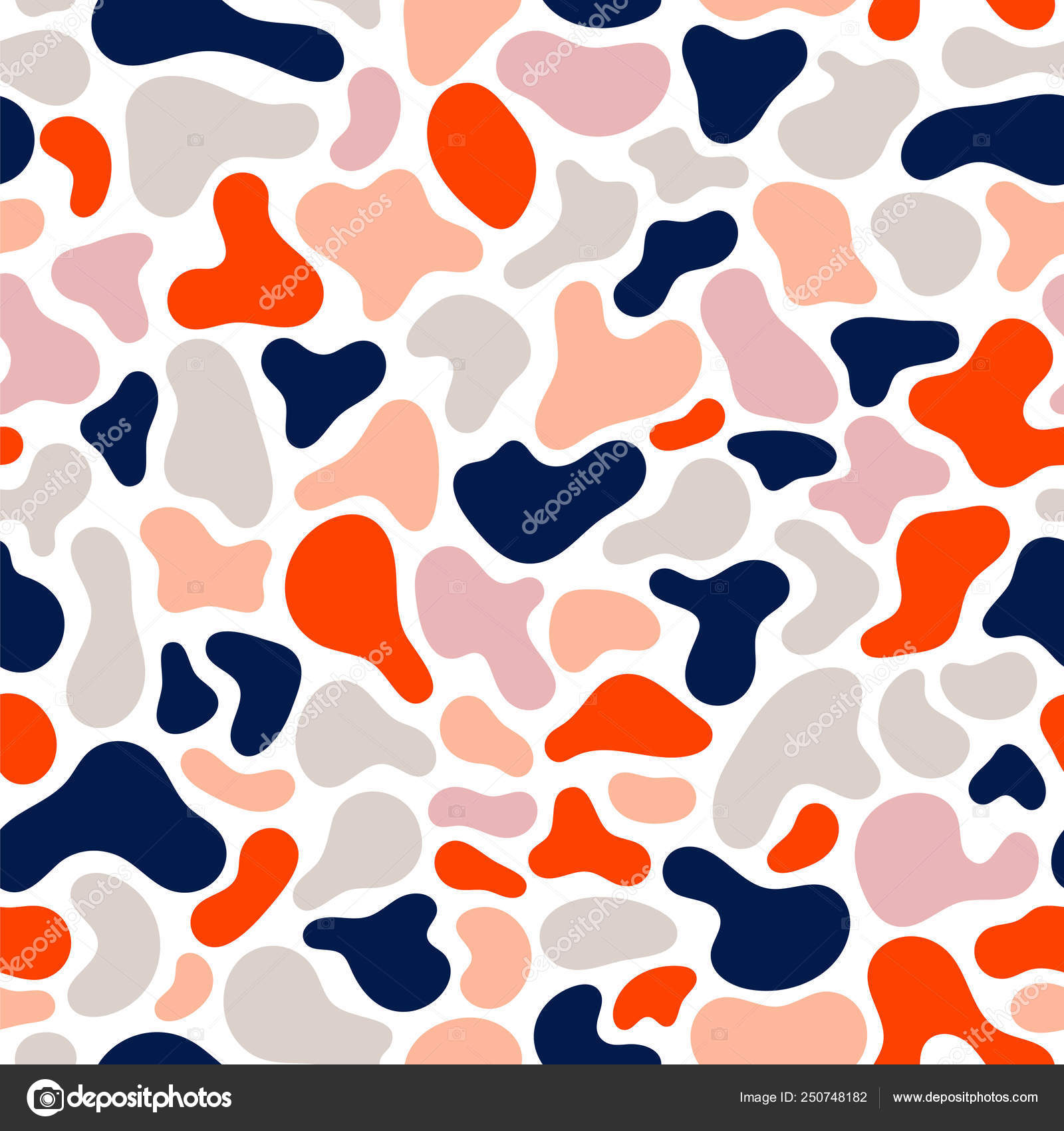 Fluid, liquid flow shapes pattern. Geometric Seamless pattern. Abstract ...