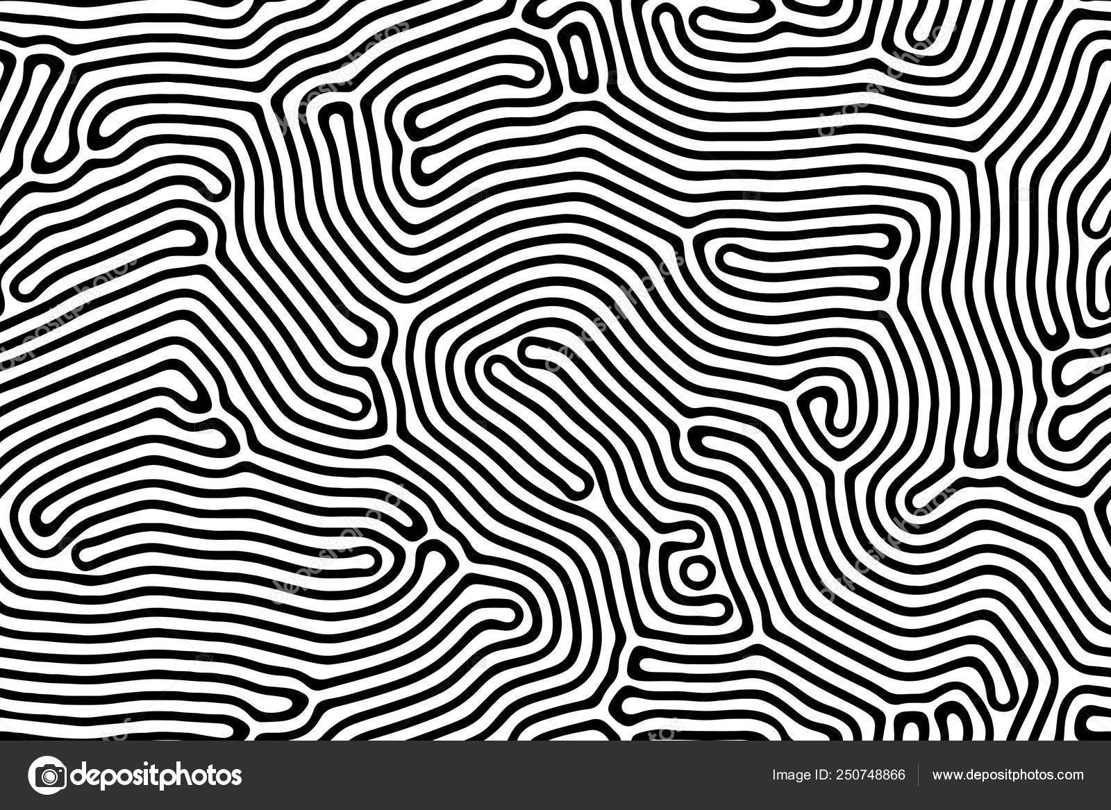 Diffusion reaction vector seamless pattern. Black and white organic ...