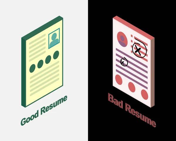 Bad resume Vector Art Stock Images | Depositphotos