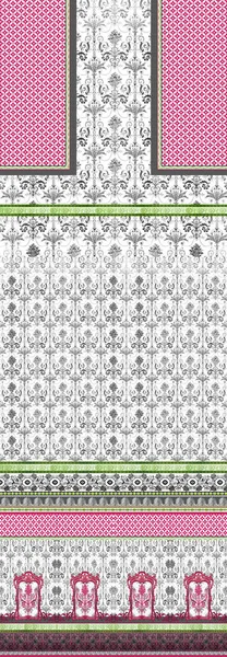 Digital Textile Design Kruti Flowers Pattern — Stock Photo © zain45910 ...