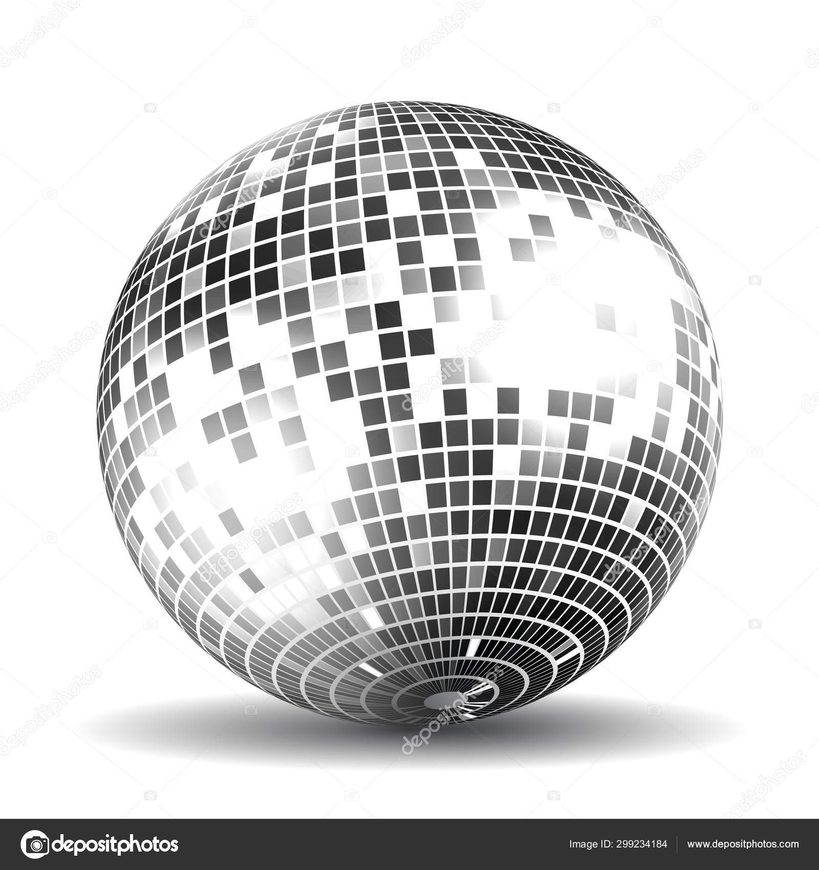 Zilveren Discobal Achtergrond