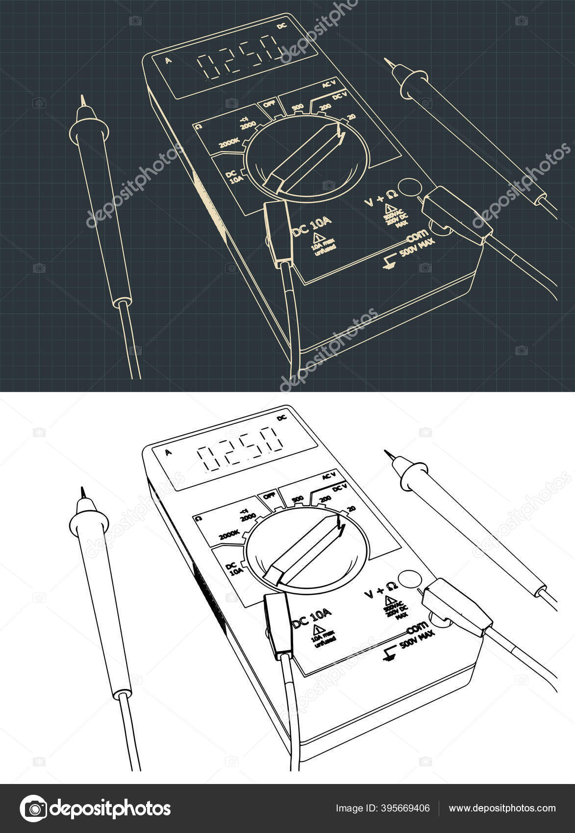 Digital Multimeter Sketch