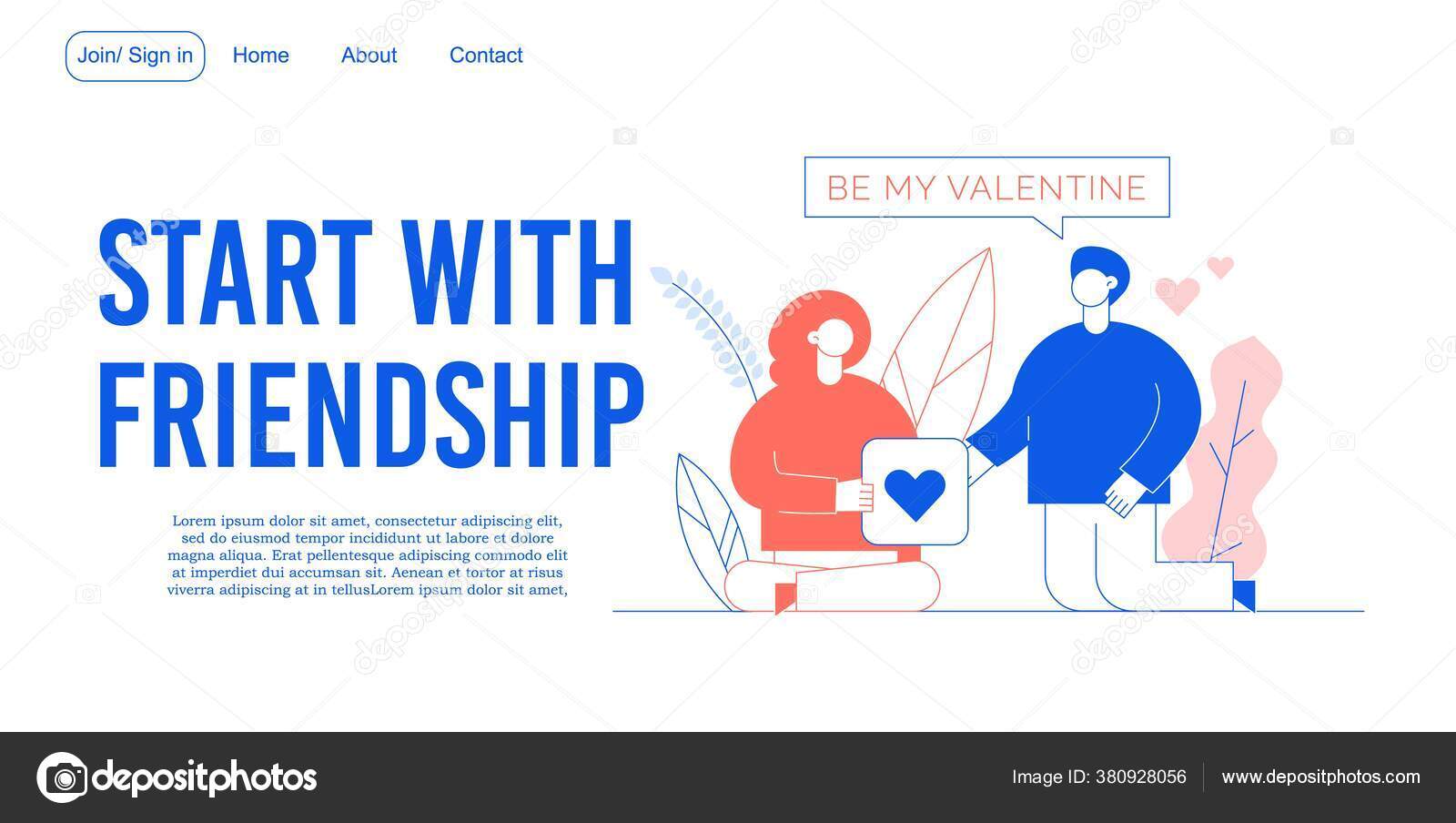 Start Friendship Relationship Building Development Dating Social Media ...