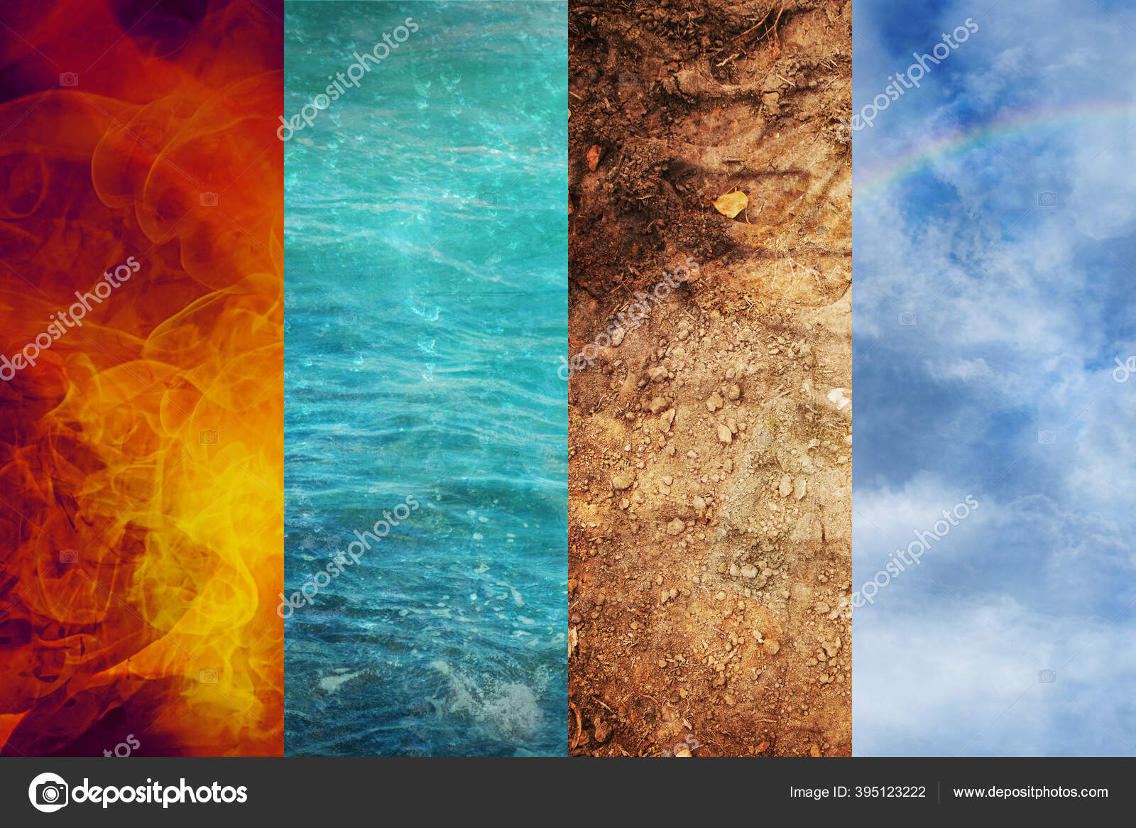 Abstract Fire And Water