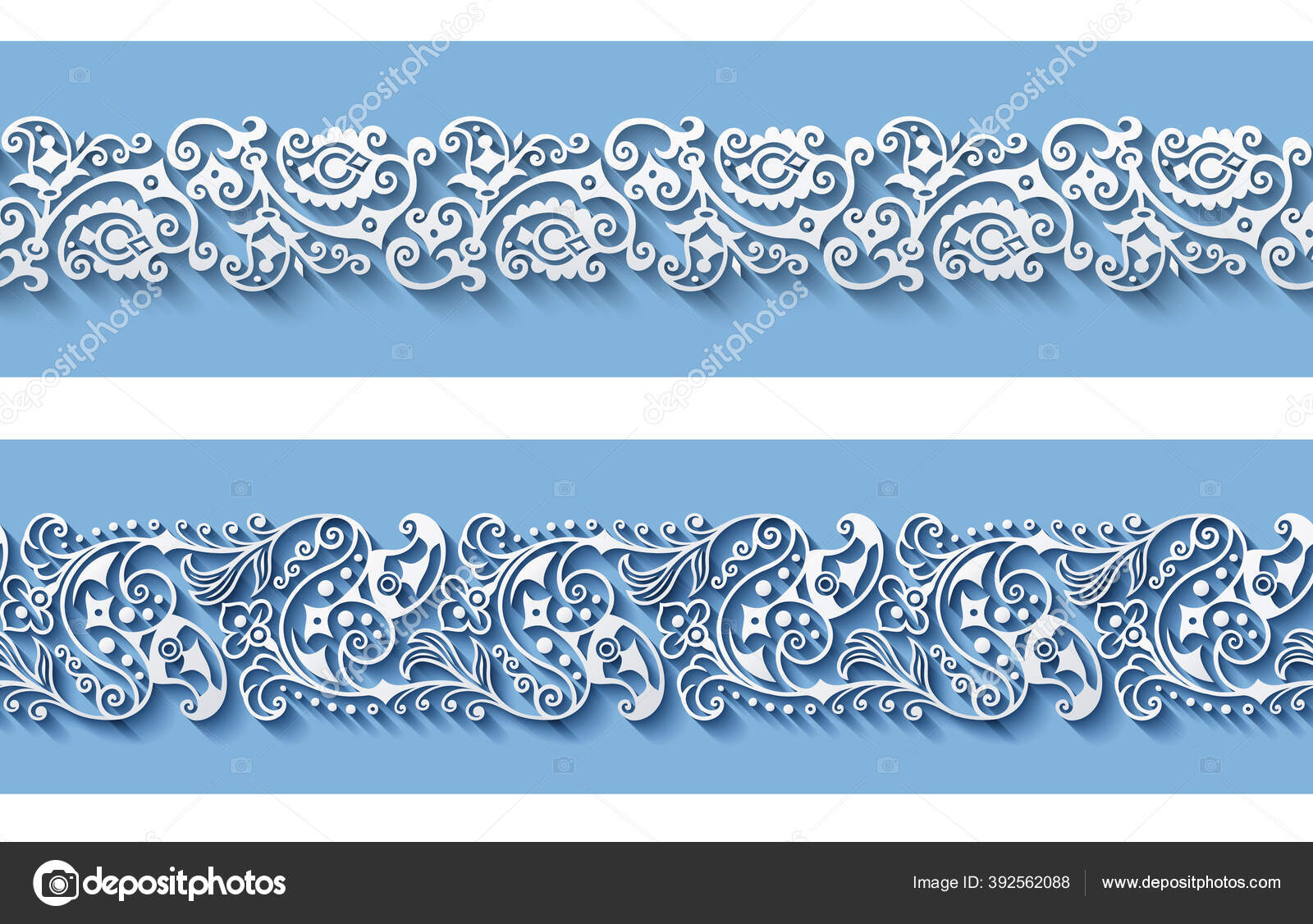 Modern vector ornamental stripe backgrounds set — Stock Vector ...