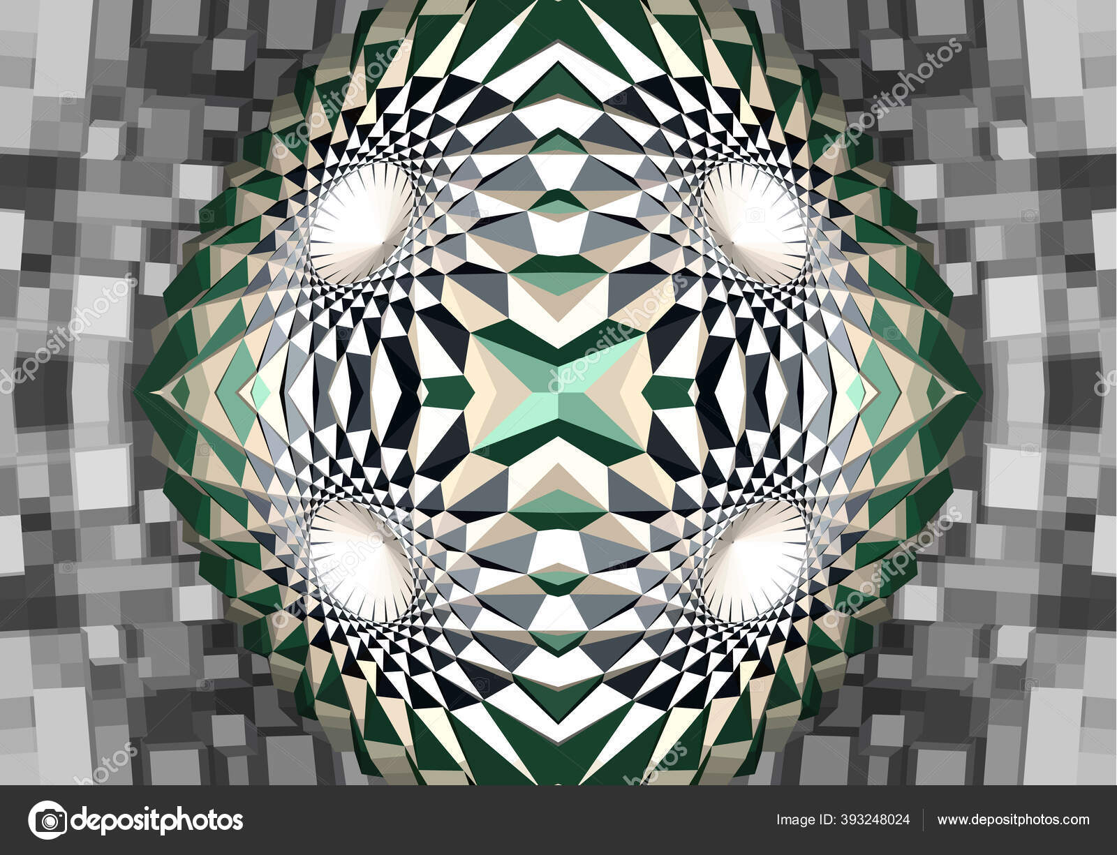 Abstract geometric optical illusion figure — Stock Vector © KTVector ...