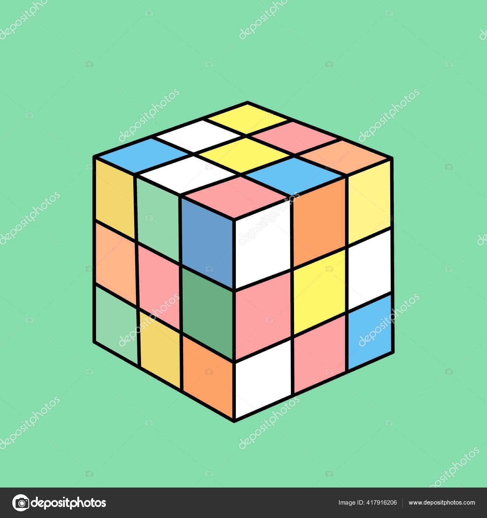 Rubiks Cube Illusion Print Out