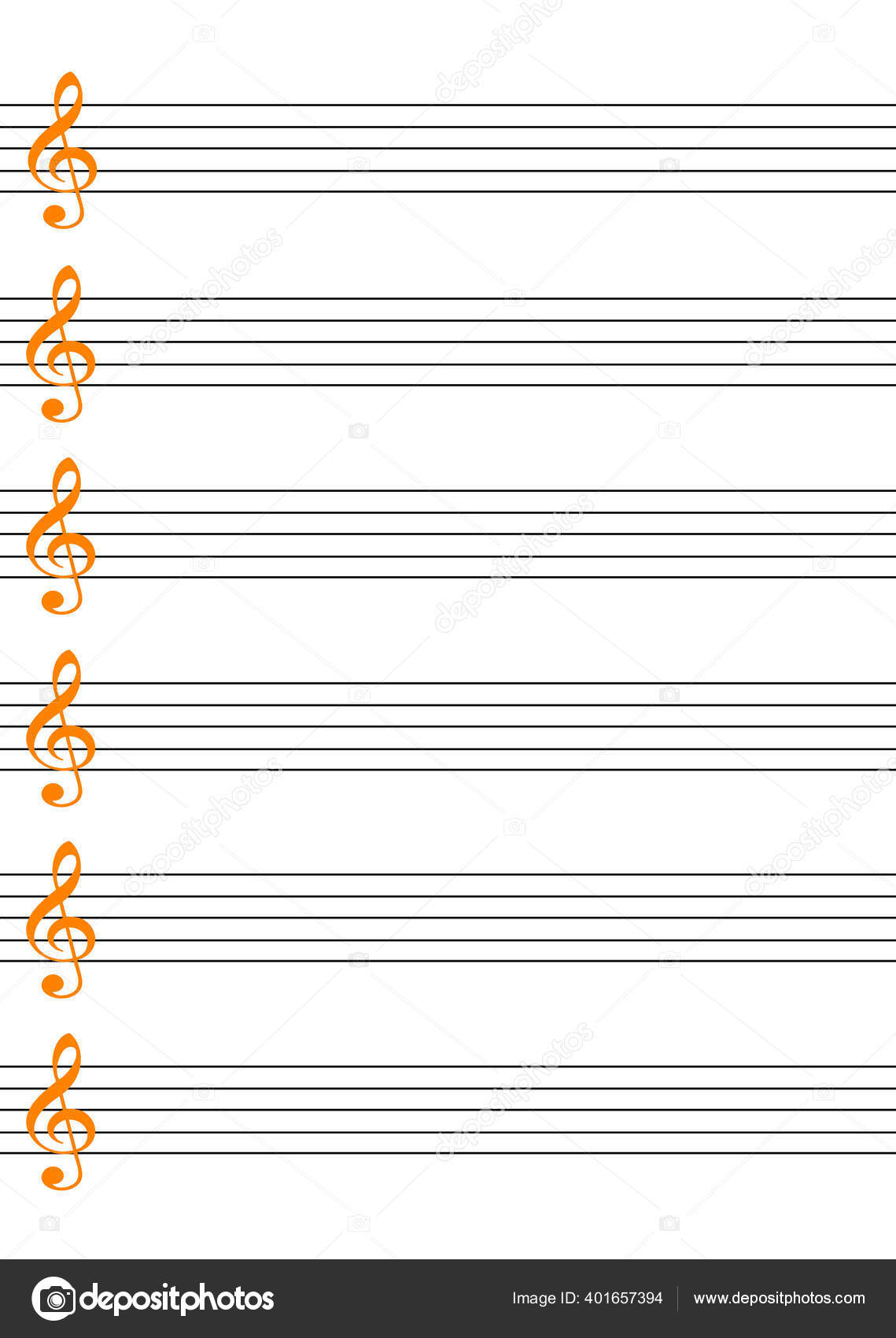 Music Paper Treble Clef