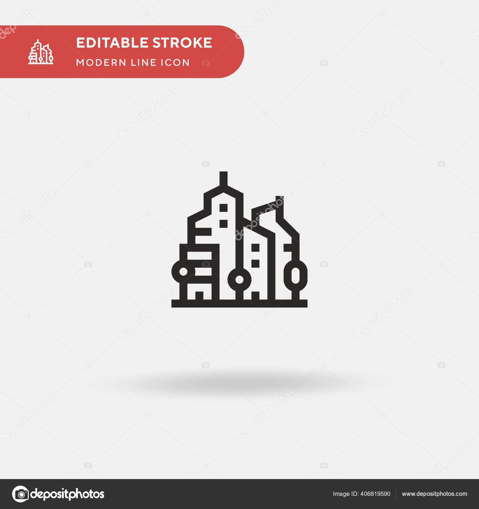 Urbanity Simple Vector Icon Illustration Symbol Design Template Web ...