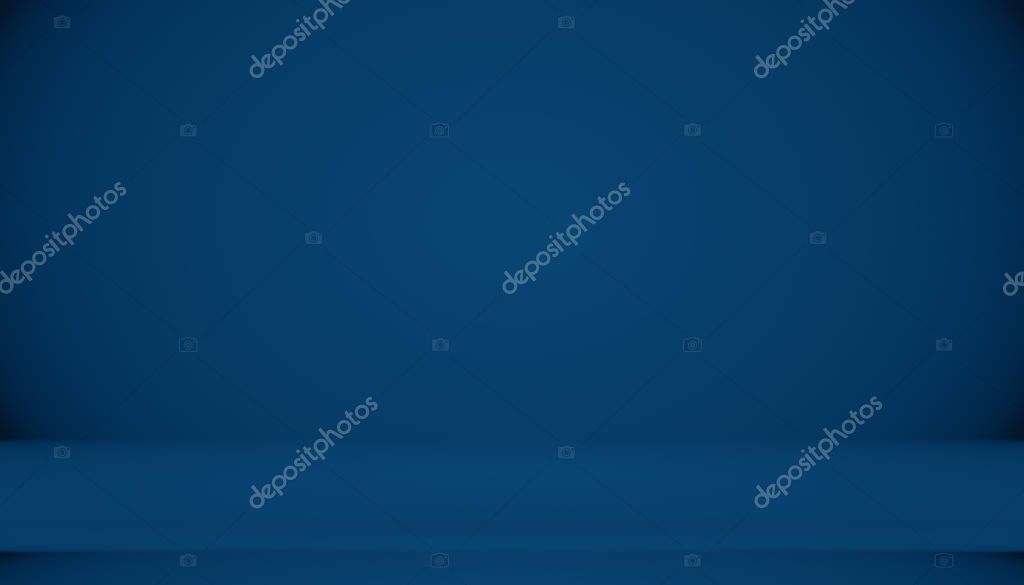 Gradiente azul fondo abstracto habitación vacía con espacio para el ...