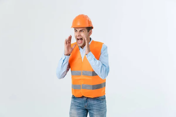 Man screaming angry worker Stock Photos, Royalty Free Man screaming ...