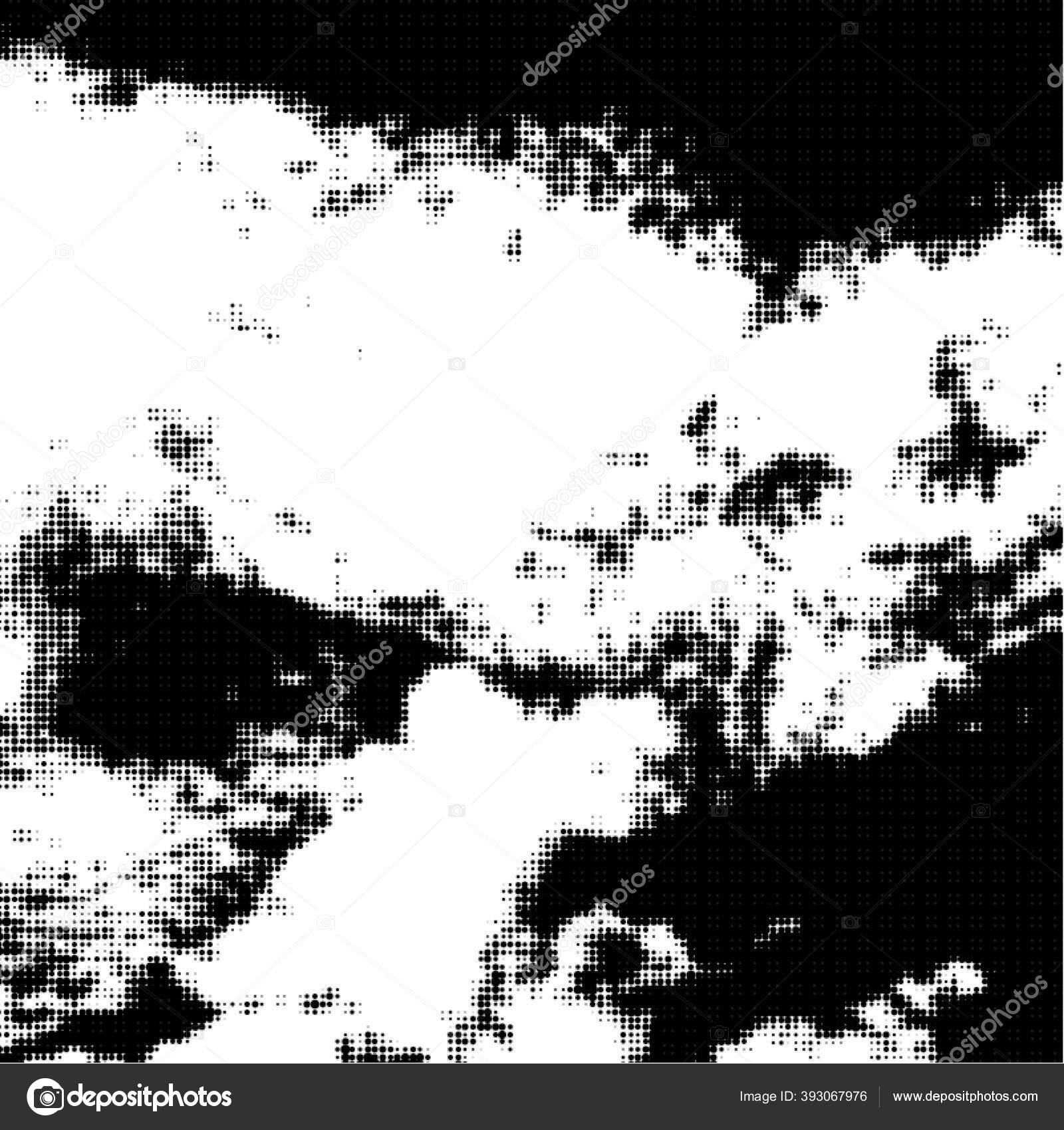 Distressed overlay grunge halftone background. Halftone dots vector ...