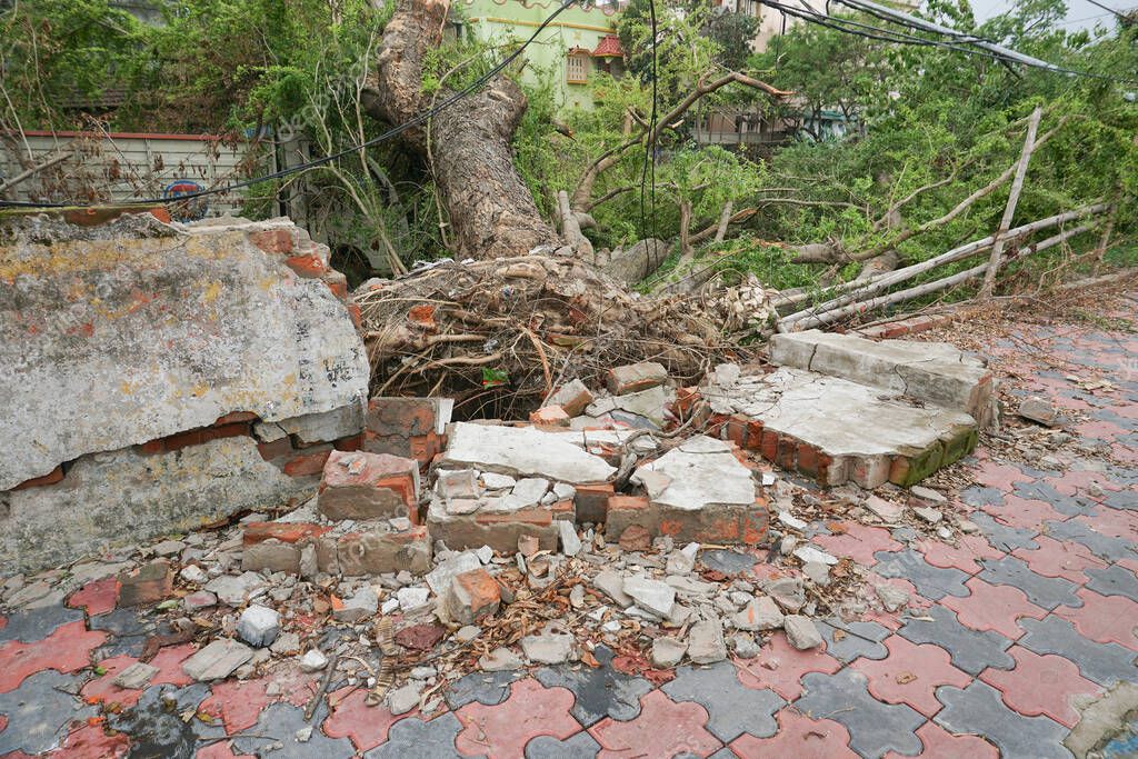 Howrah, Bengala Occidental, India - 23 de mayo de 2020: Super ciclón ...