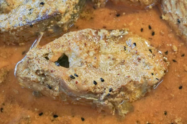 Tenualosa ilisha (ilish, hilsa, hilsa arenque o hilsa shad) piezas de ...