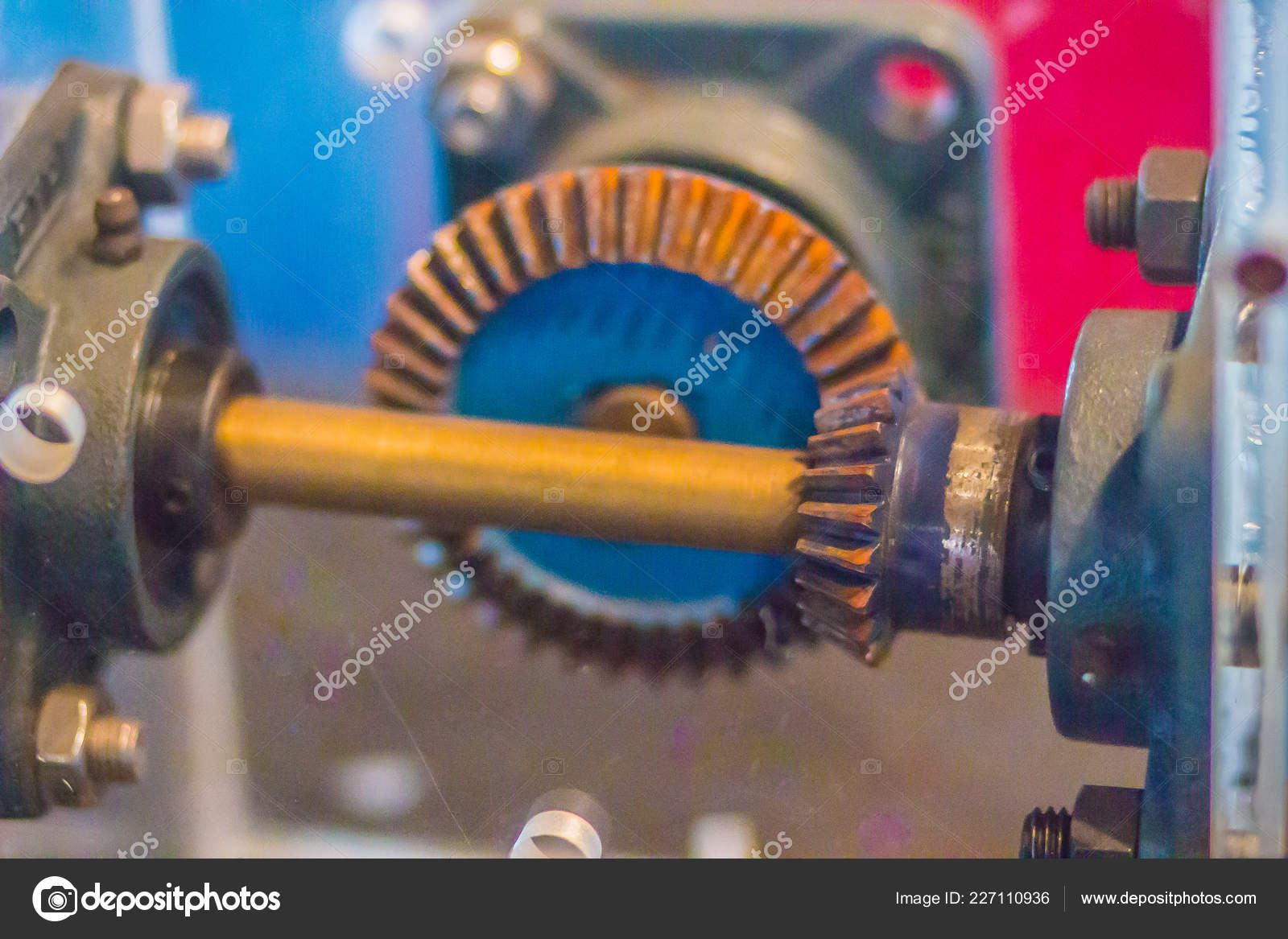 Sample Bevel Gear Set Bevel Gears Gears Axes Two Shafts Stock Photo by ...