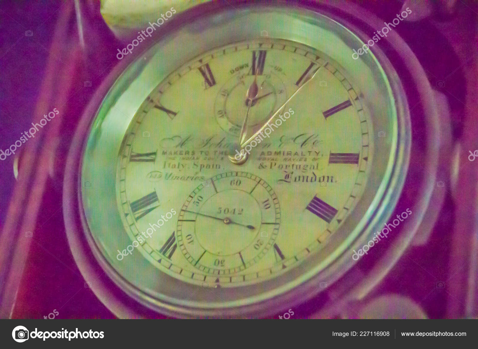 Vintage Old Marine Chronometer Timepiece Precise Accurate Enough Used ...