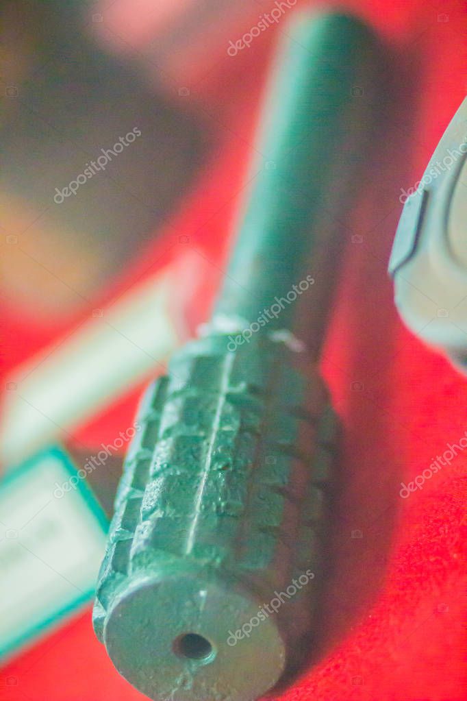 Antigua bomba antiaérea soviética POMZ-2, una mina de fragmentación ...