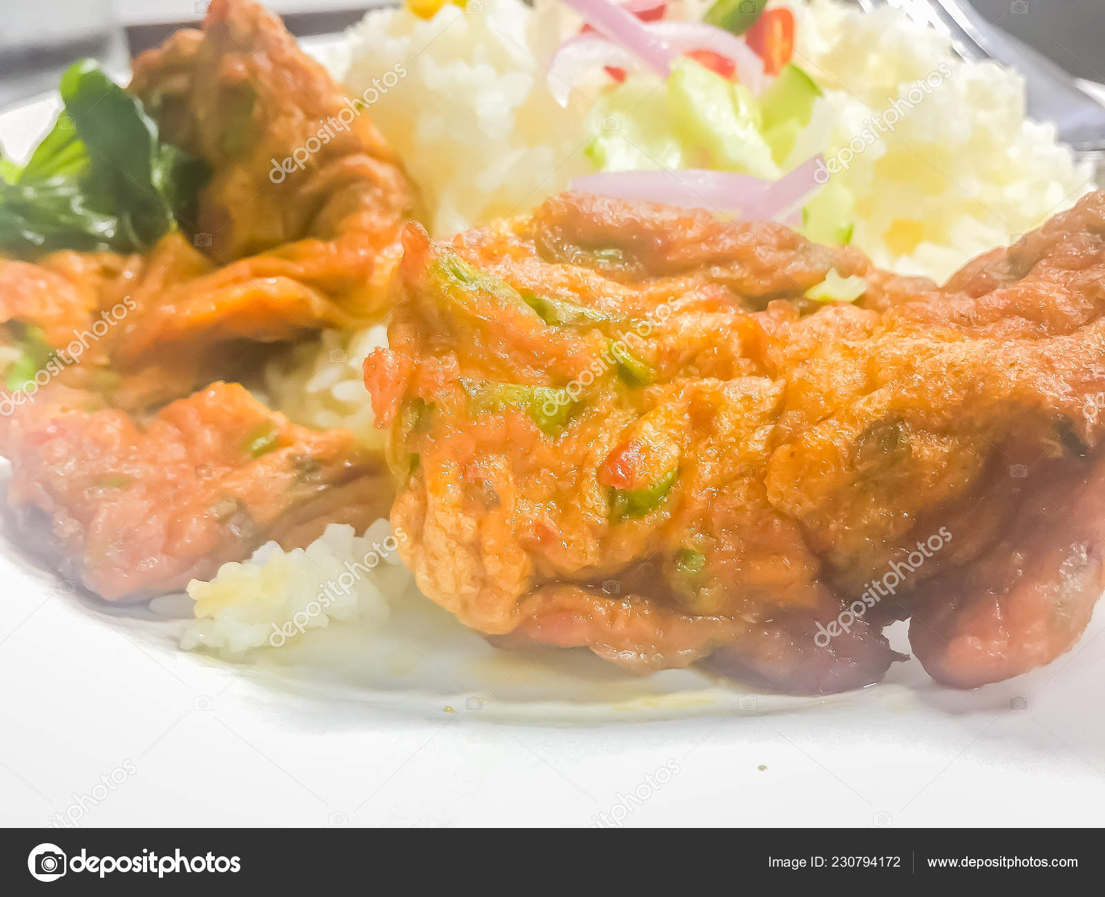 Fried Fish Patty Fried Fish Paste Balls Thai Food Dish Stock Photo by ...