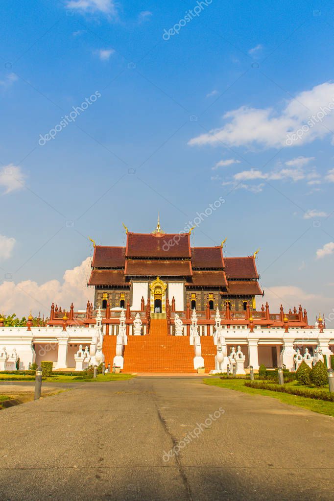 Hermosa arquitectura de Ho Kham Luang, el pabell n real en el edificio de estilo lanna en la ...