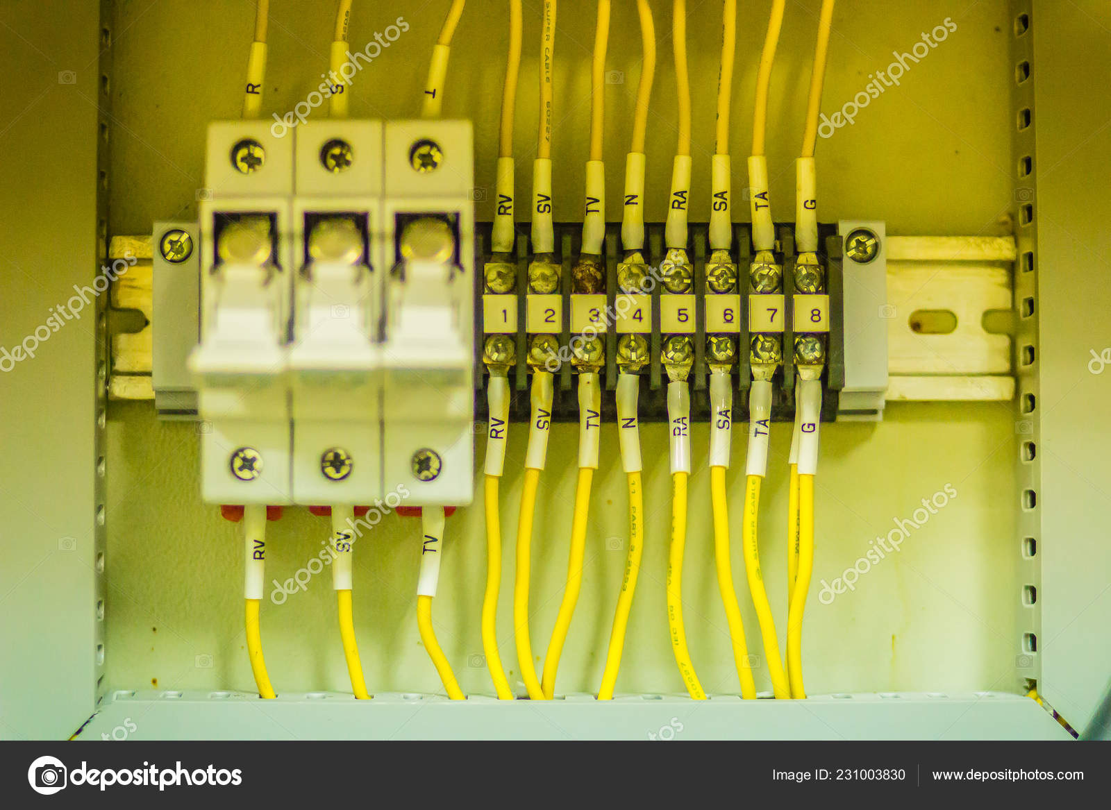 Connectors Electrical Main Distribution Board Unit Circuit Control ...