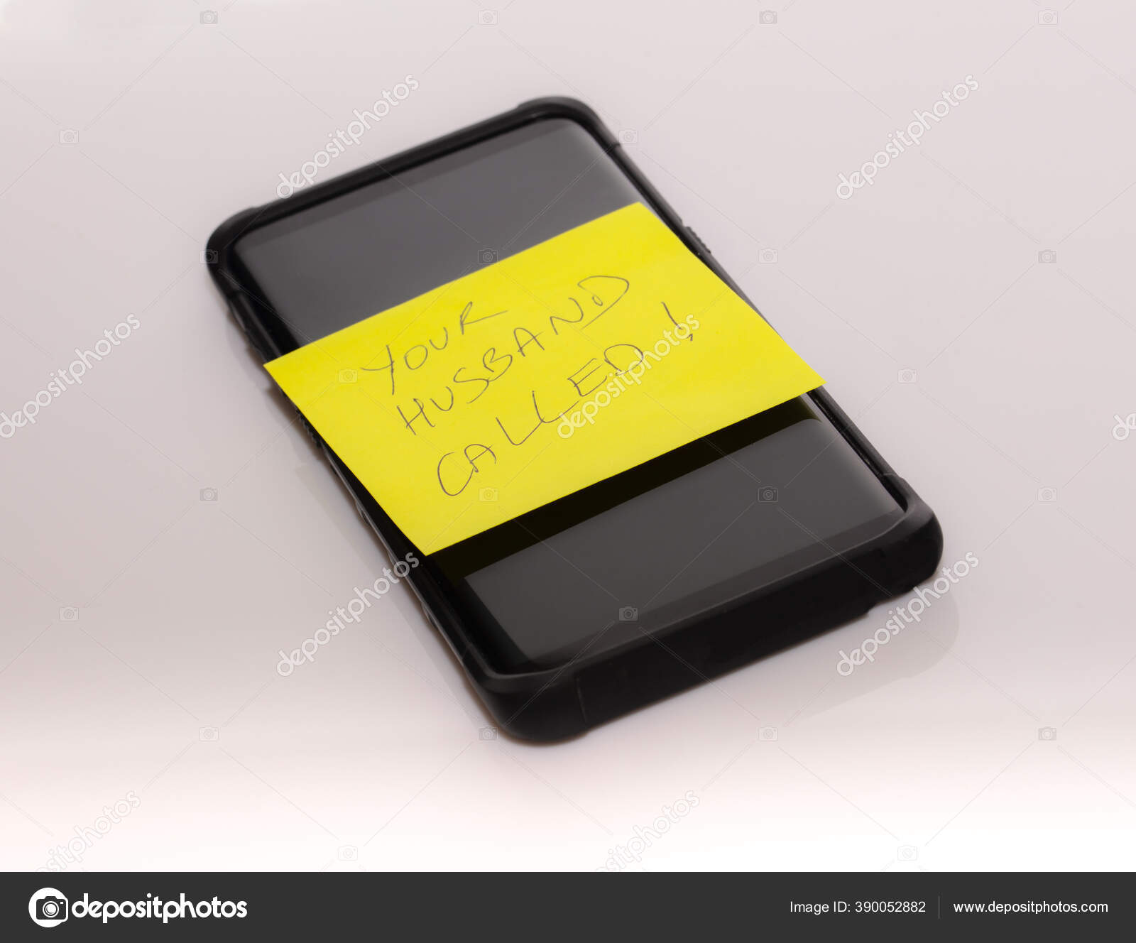 Smartphone Note Signs Your Husband Called — Stock Photo © JDunbarPhoto ...