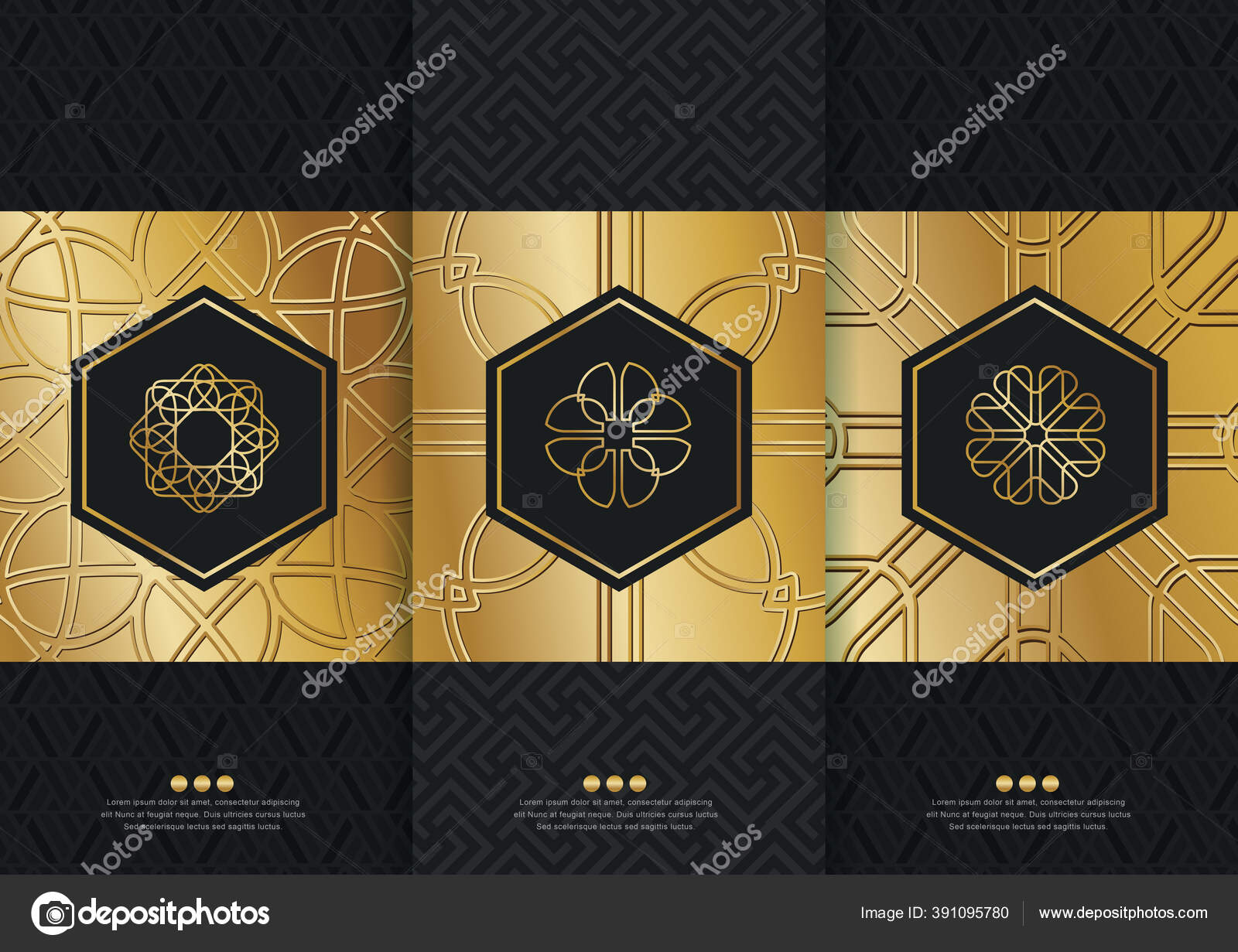 Vector Set Templates Packaging Labels Frames Packaging Luxury Products ...