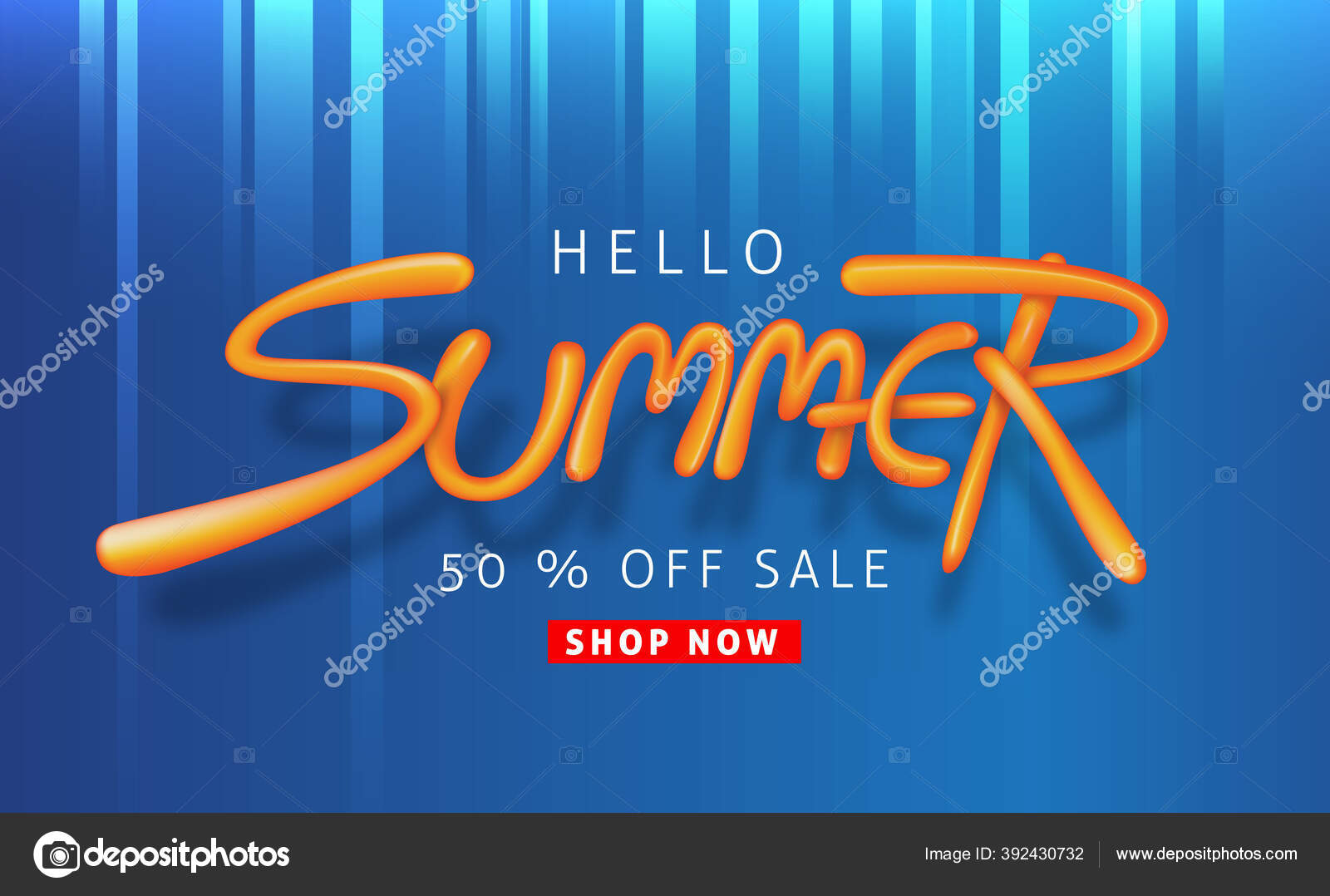 Summer Sale Banner Background Design Stock Vector Image by ©Bokmok ...