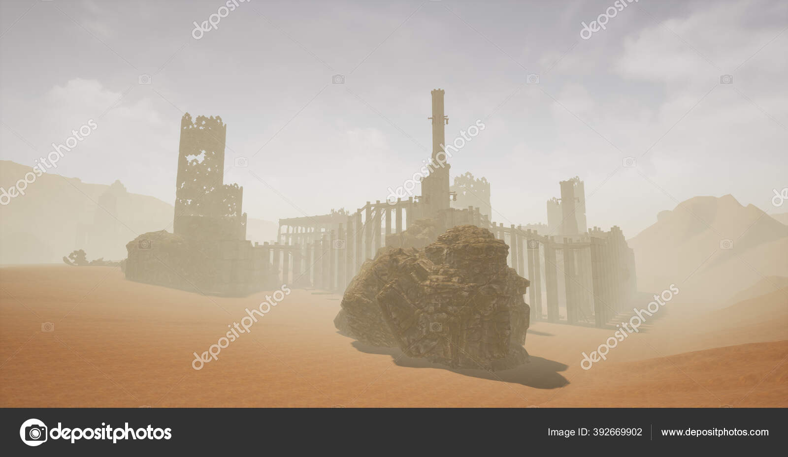 Rendered Illustrations Scene Level Design Concept Based Ancient ...